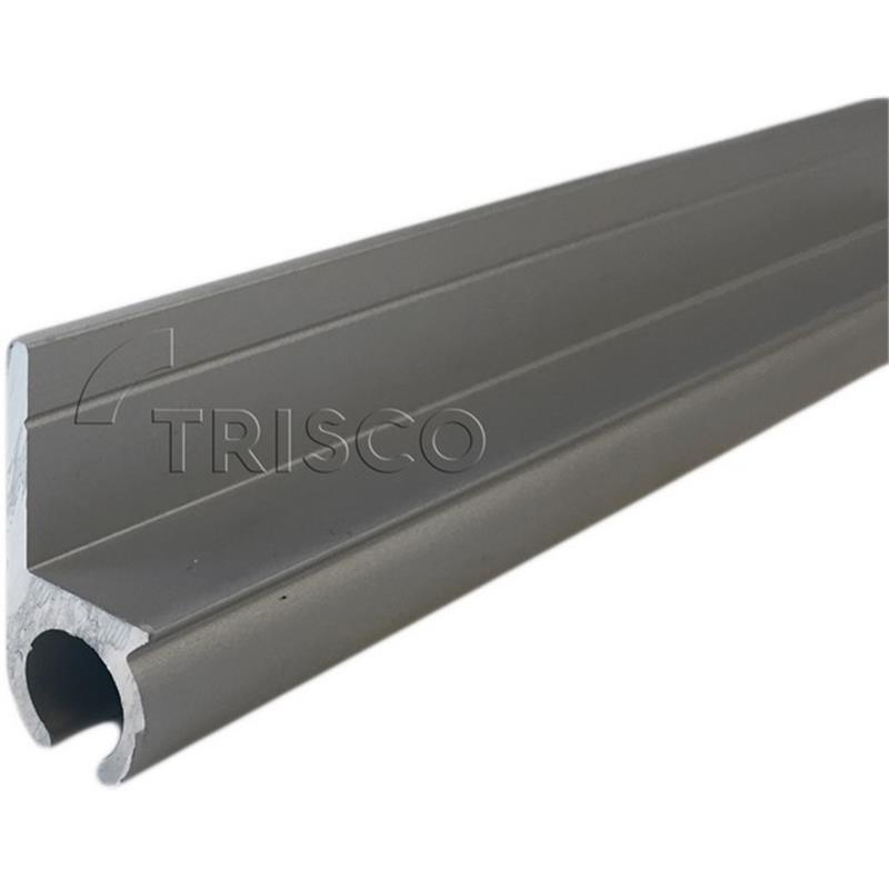 Trisco : Kederprofiel 180° bovengroef aluminium geanodiseerd Ø7mm.