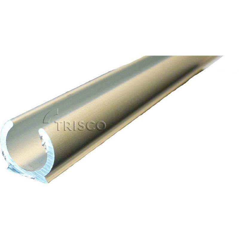 Trisco : Kederprofiel zonder vlag aluminium geanodiseerd 5mtr